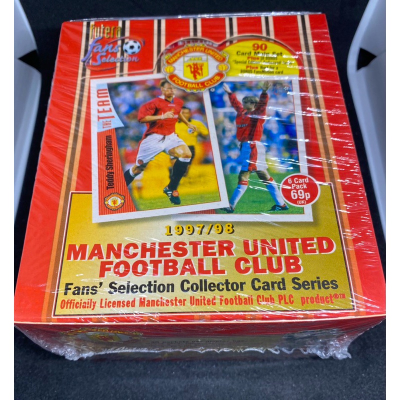(กล่องใหม่ในซีล) Futera Manchester United 1997/98 Fans Selection ...