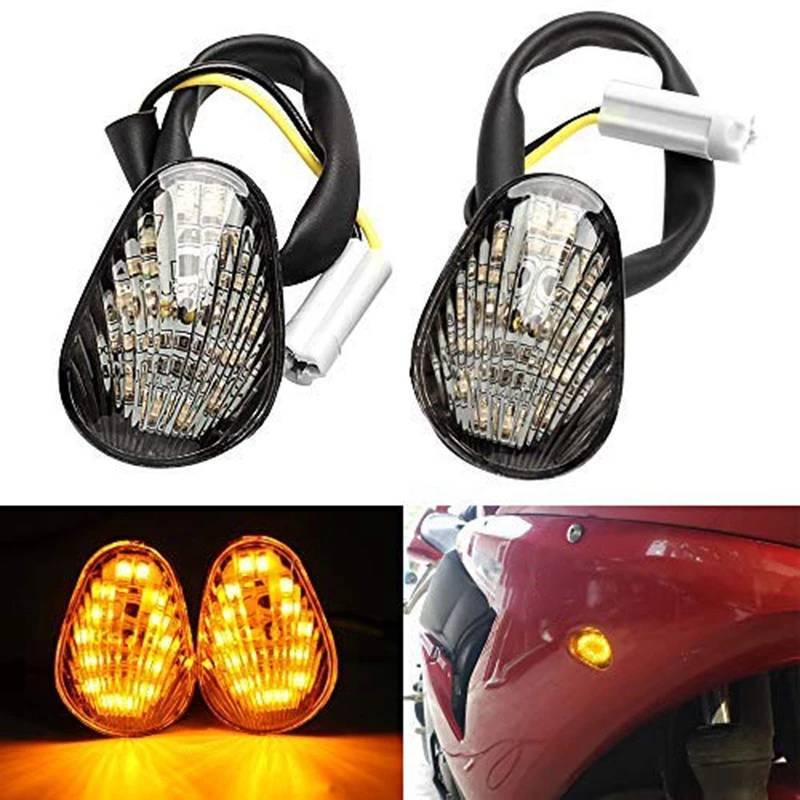 ไฟเลี้ยว LED ไฟแสดงสถานะ Flush Mount สำหรับ Yamaha YZF R1 R3 R6 R6S FZ6 ...