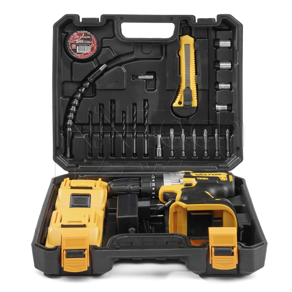 DELTON สว่านไร้สาย 3 ระบบ 199V รุ่น MKT-99P สำหรับใช้งานร่วมกับแบตเตอรี่ Power Share กลุ่ม MK ...