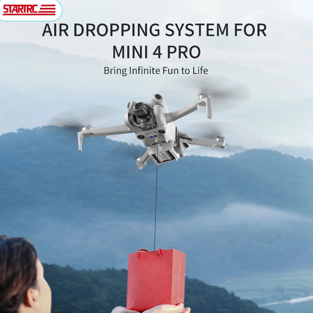 STARTRC DJI Mini 4 Pro / Mini 3 Pro Airdrop Thrower System for DJI Mini 4 PRO / Mini 3 Drone Air ...