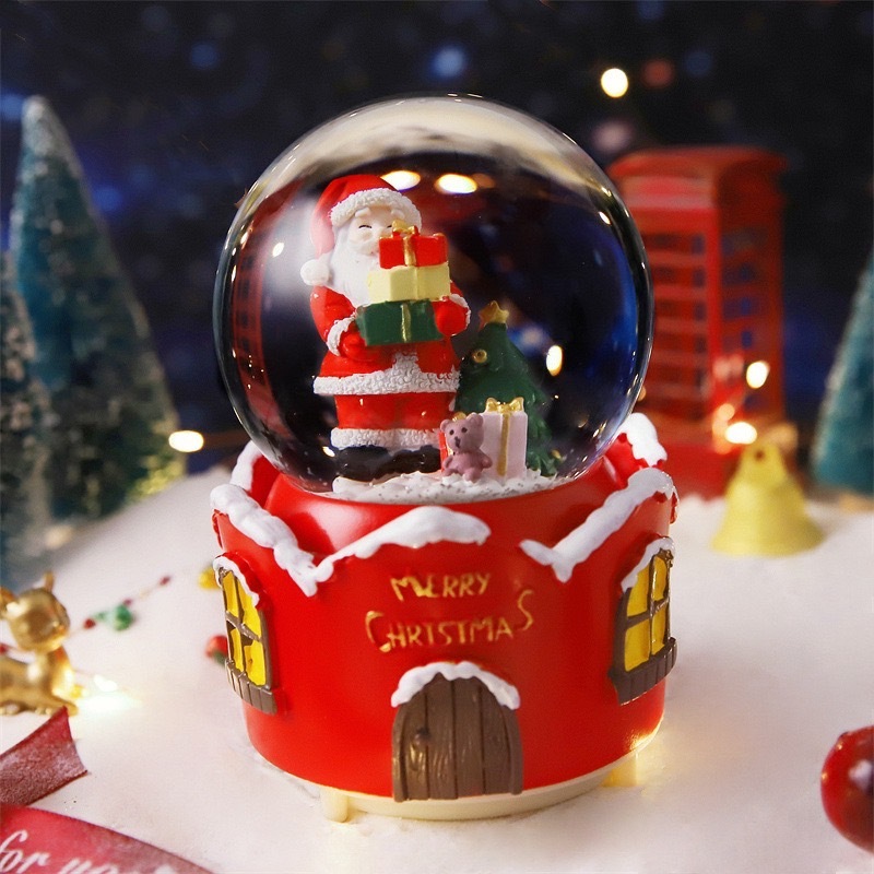 Snowball Christmas กล่องดนตรี มีเสียง มีไฟ มีหิมะ-พร้อมส่งจากไทย ...