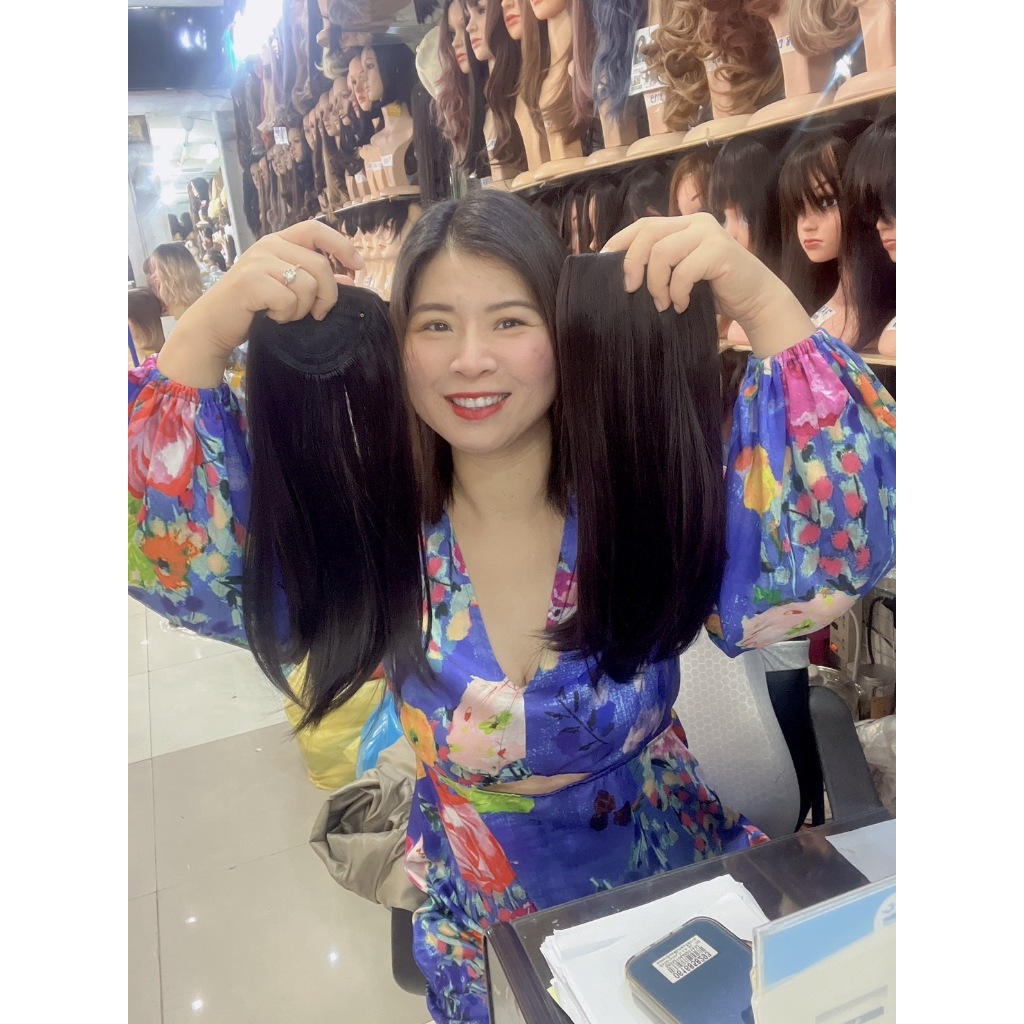 แผ่นเสริมผมหนา 2 กิ๊ฟ ขายเป็นคู่ รหัส T235 ผมยาว 35 เซน ทำจากไหมเกาหลีทนความร้อน ไม่เงา ส่งในไทย ...