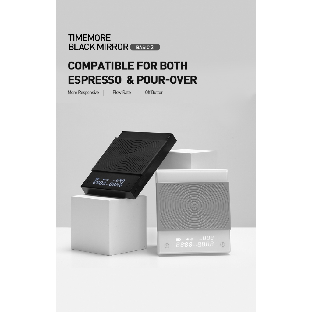 ใหม่ล่าสุด2024 TIMEMORE Black Mirror basic2 Coffee Scale เครื่องชั่งกาแฟ เครื่องชั่งกาแฟดิจิตอล ...