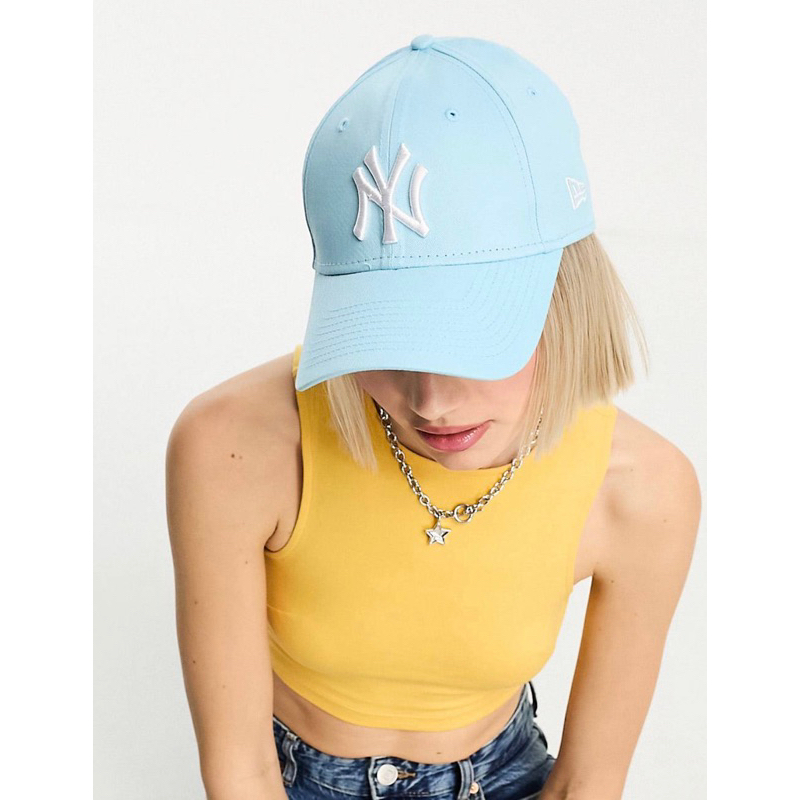 พร้อมส่ง New Era 9forty Adjustable Cap (Blue Pastel) | Shopee Thailand