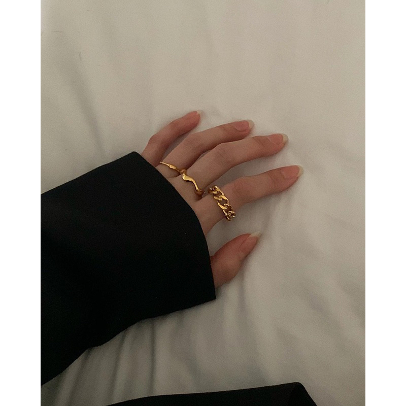 HER OBJECTIVE_HER BIRDY WAVE BOLD RING/SUIT BOLD RING | Shopee Thailand