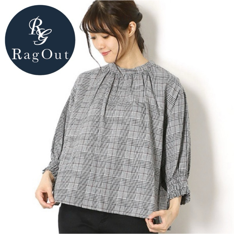 Rag out เสื้อคอปีน แบรนด์ญี่ปุ่น มือสอง สภาพใหม่กริบ | Shopee Thailand