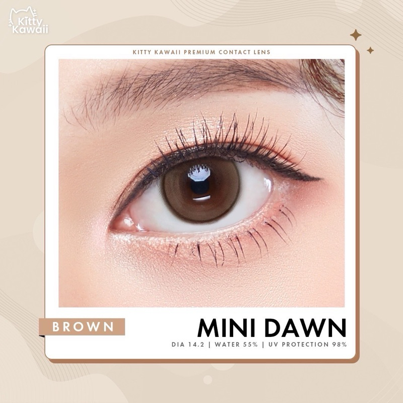 คอนแทคเลนส์ Kitty Kawaii mini Dawn ลายใหม่ 14.2 | Shopee Thailand