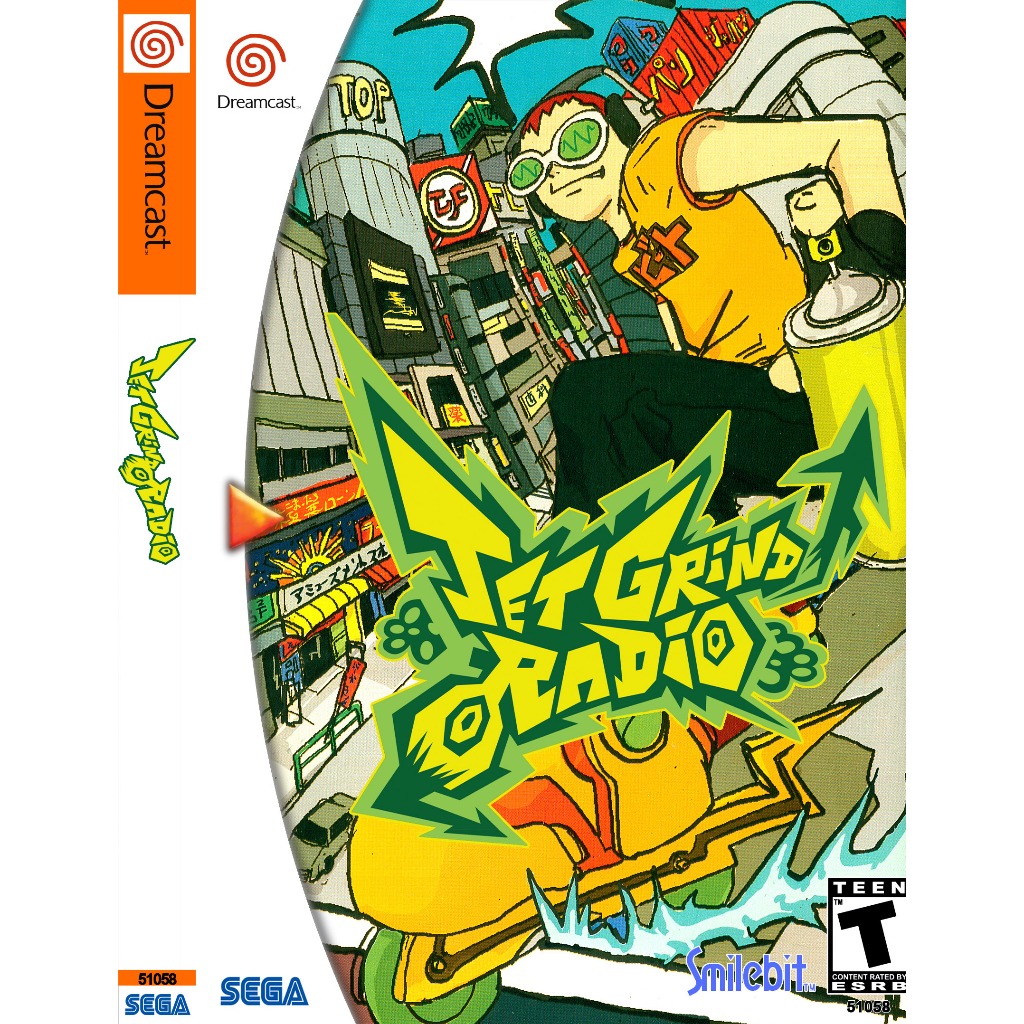 DreamCast - Jet Set Radio / Jet Grind Radio /// หนึ่งในเกมส์ ที่เป็นผู้ ...