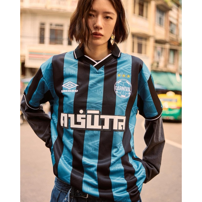 Carnival x UMBRO collection Jersey striped | Shopee Thailand
