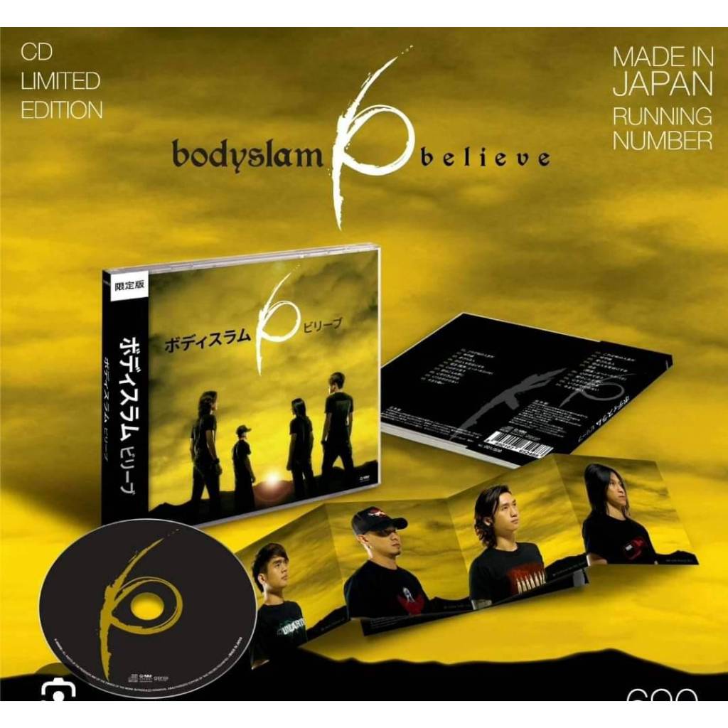 CD BODYSLAM MEAD IN JAPAN อัลบั้ม BELIEVE CD LIMITED EDITION | Shopee ...