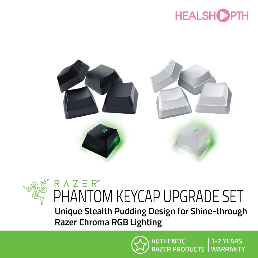 คีย์แคป Razer Phantom Keycap Upgrade Set Unique Stealth Pudding Design ...