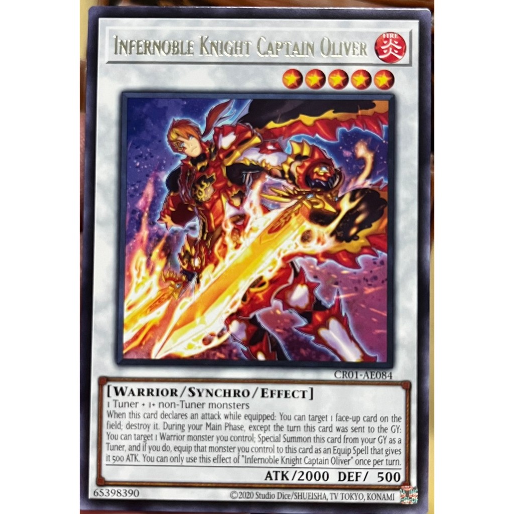 Yugioh Asia-Eng [CR01-AE084] Infernoble Knight Captain Oliver (Rare ...