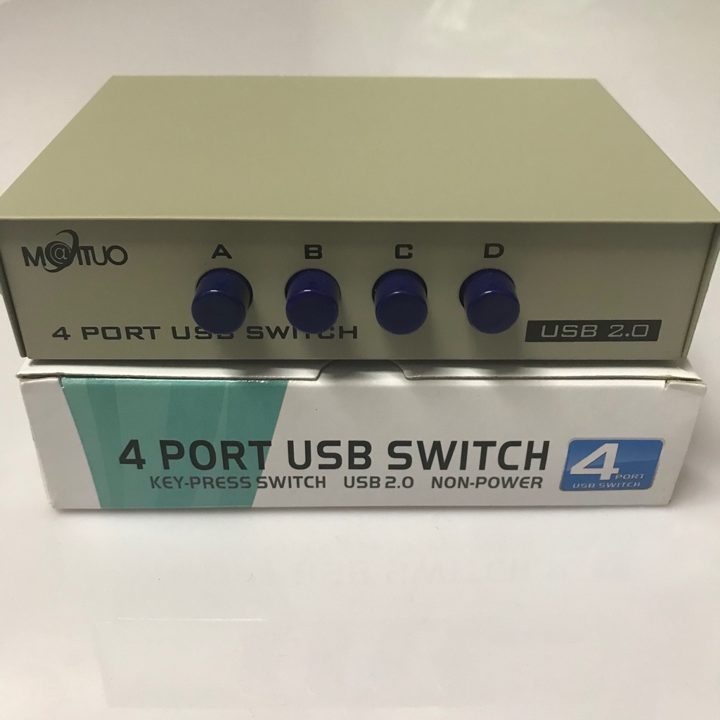 4 Ports USB 2.0 Sharing Switch Switcher Adapter Box For PC Scanner Printer | Shopee Thailand