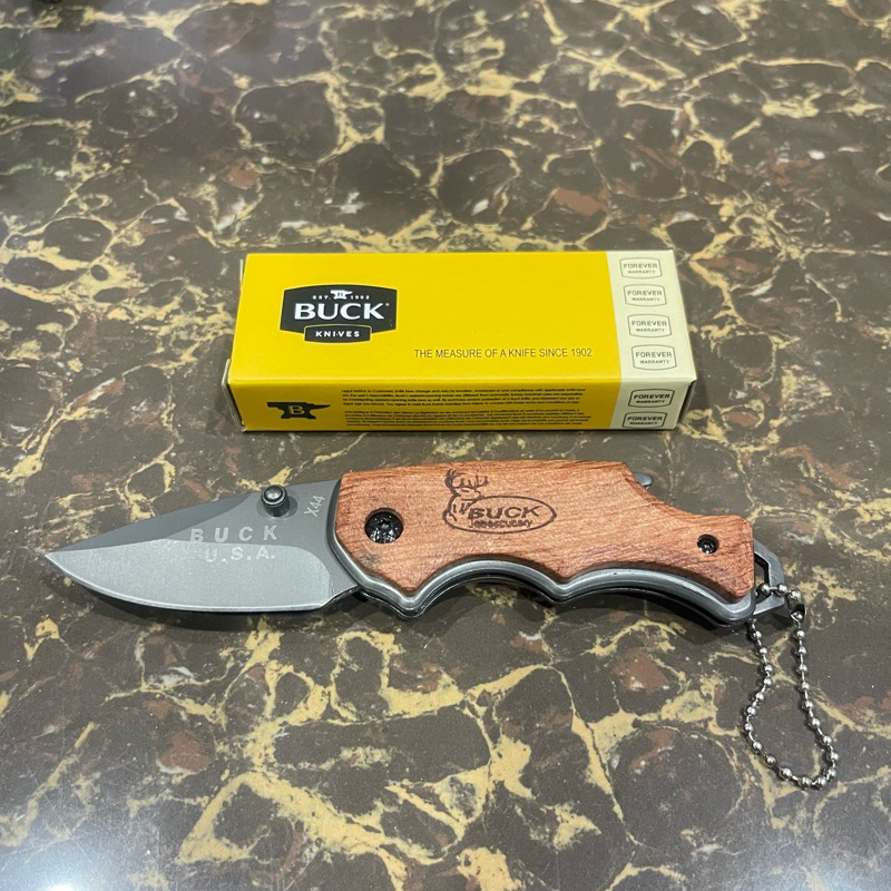 มีดพับ BUCK USA. ด้ามไม้ k | Shopee Thailand