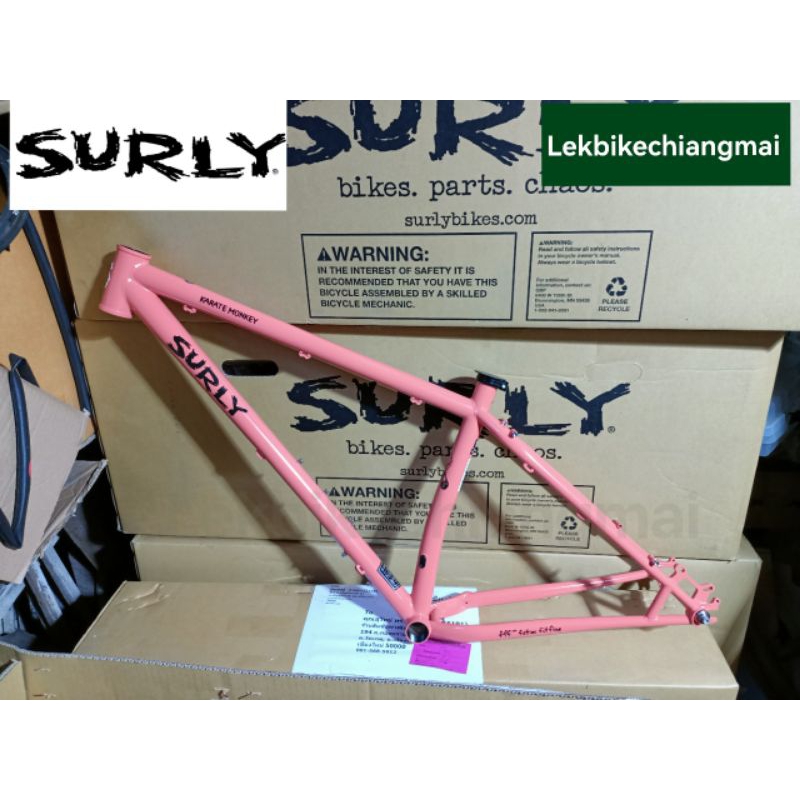 Frame Set Surly Karate Monkey Pink # SM/14.5",MD/16.5",XS/13" | Shopee ...