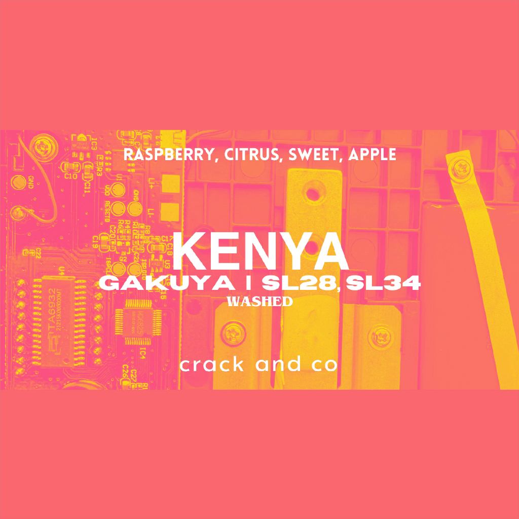 100G | Kenya Gakuya Sl28,Sl34 | Light Roast | crack and co | เมล็ดกาแฟคั่วอ่อน | Shopee Thailand