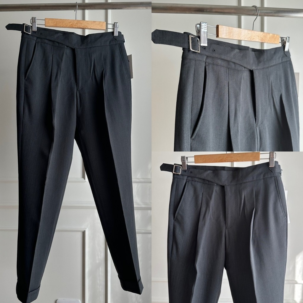 BARON THOMAS Trousers [Signature series] กางเกงขากระบอกตรงเอวสูง ...