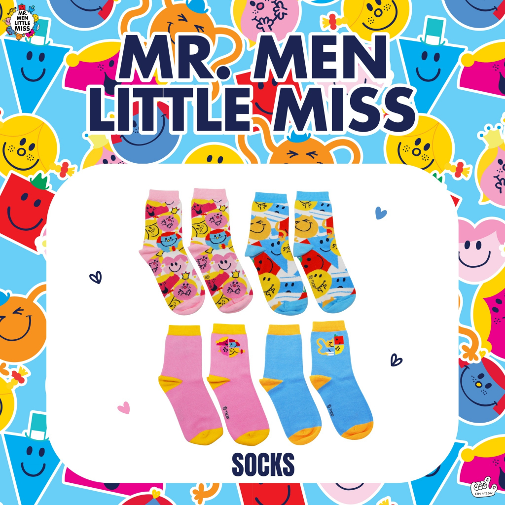 SOCKS (Mr.Men Little Miss) | Shopee Thailand