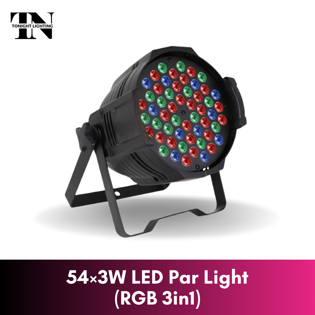 [ร้านไทย พร้อมส่ง] ไฟพาร์ แอลอีดี 3รวม1 54x3W LED Par Light (RGB 3in1) | Shopee Thailand