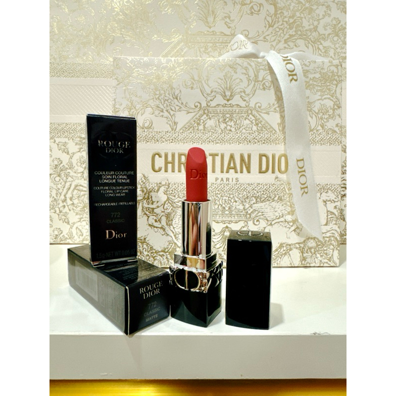 Mini Dior rouge lip #772 1.5g พร้อมถุงลิมิเต็ด คอลล่าสุด | Shopee Thailand