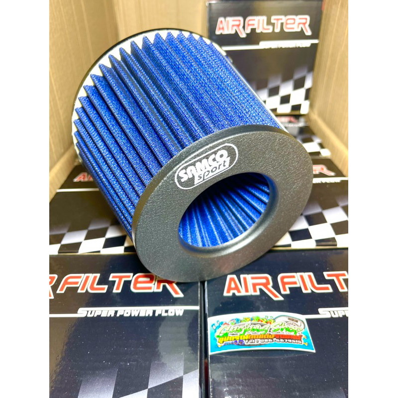 กรองอากาศ Samco Air Filter (คอปรับได้ 3-4 นิ้ว) สีน้ำเงิน | Shopee Thailand