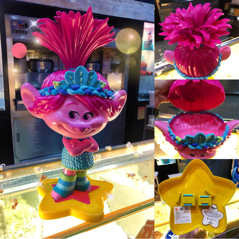 ถังป๊อปคอร์น Trolls 3 Brand Together โทรลล์ส 3 ป๊อปปี้ Poppy Bucket Set ...
