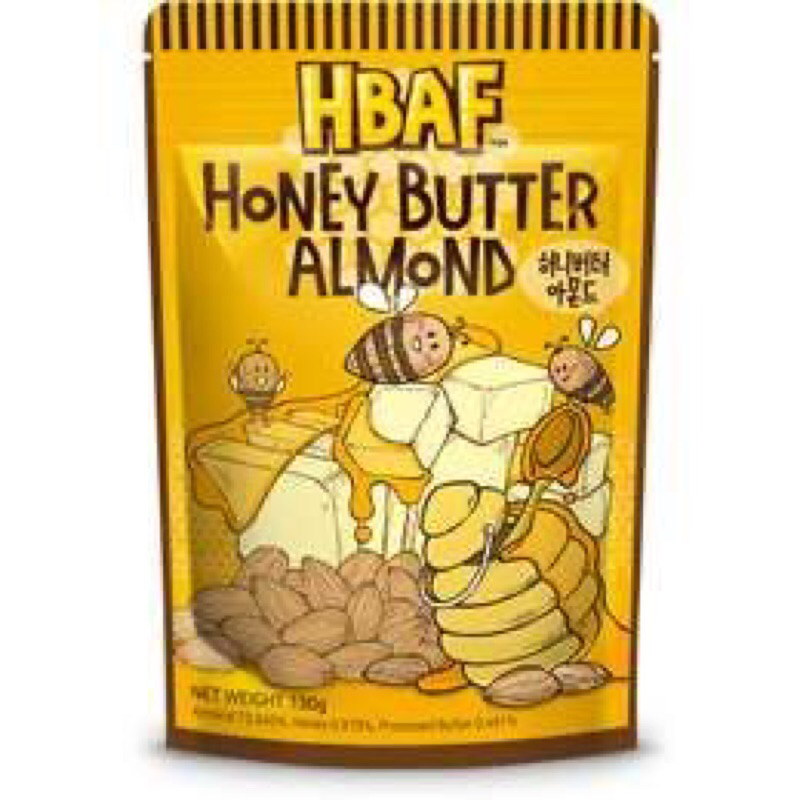 อัลมอนด์น้ำผึ้งอบเนย HBAF Honey Butter Almonds 120g | Shopee Thailand