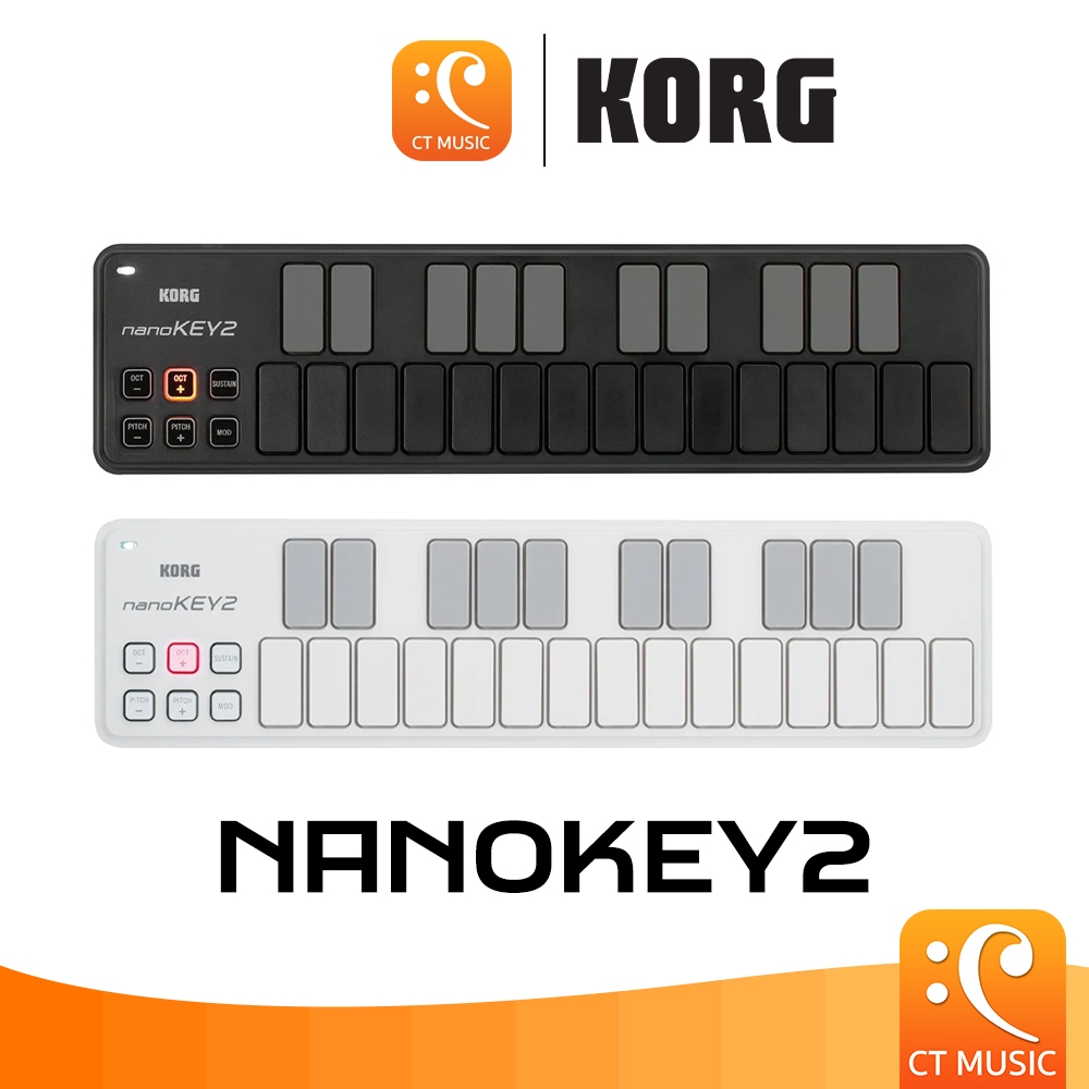 Korg Nanokey2 คีย์บอร์ดใบ้ Midi Keyboard Controller Nano Key 2 | Shopee ...