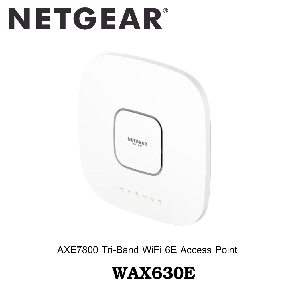 Netgear WAX630E AXE7800 Tri-Band WiFi 6E Cloud Managed Access Point ...
