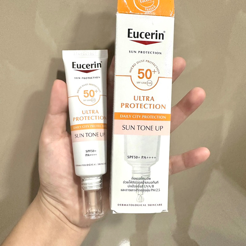 Eucerin ULTRA PROTECTION SUN TONE UP SPF50+ PA++++ 30 ML เซรั่มกันแดดผิวโกลว์ใส | Shopee Thailand