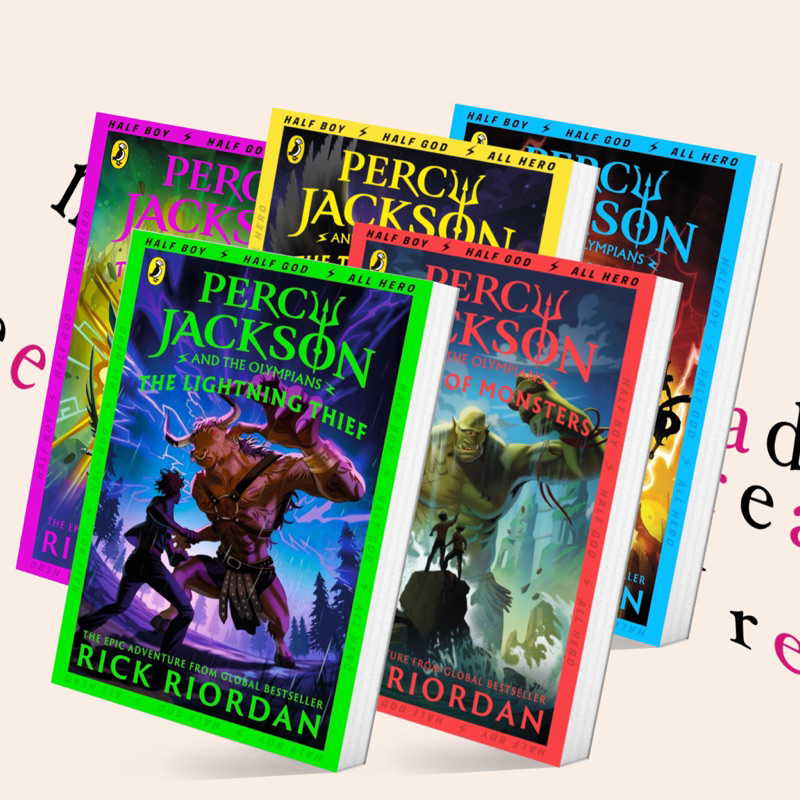 Percy Jackson & the Olympians / PENGUIN EDITION (BOOK 1-5) by Rick ...
