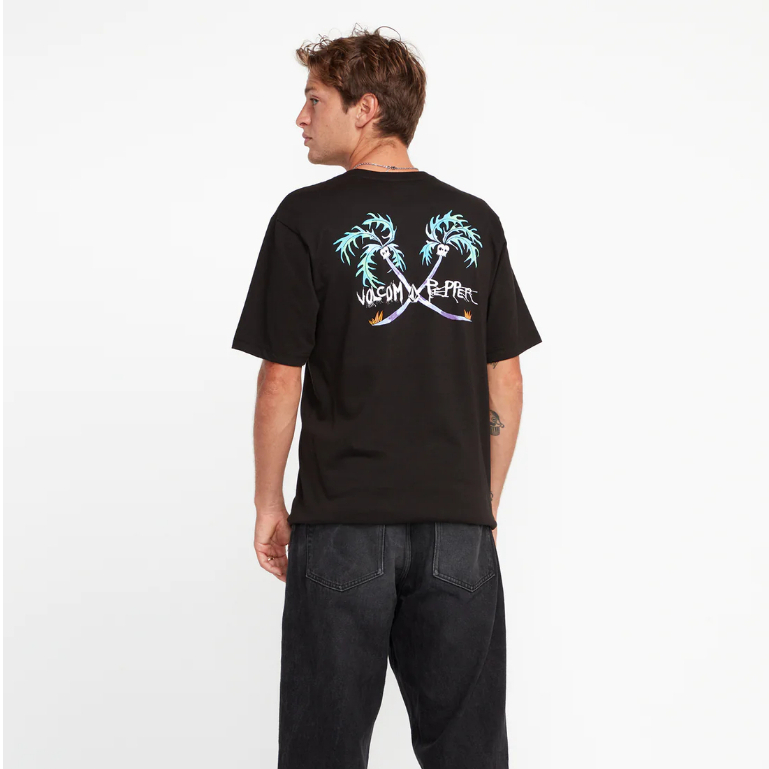 Volcom เสื้อยืด ENTERTAINMENT X PEPPER SHORT SLEEVE TEE | Shopee Thailand