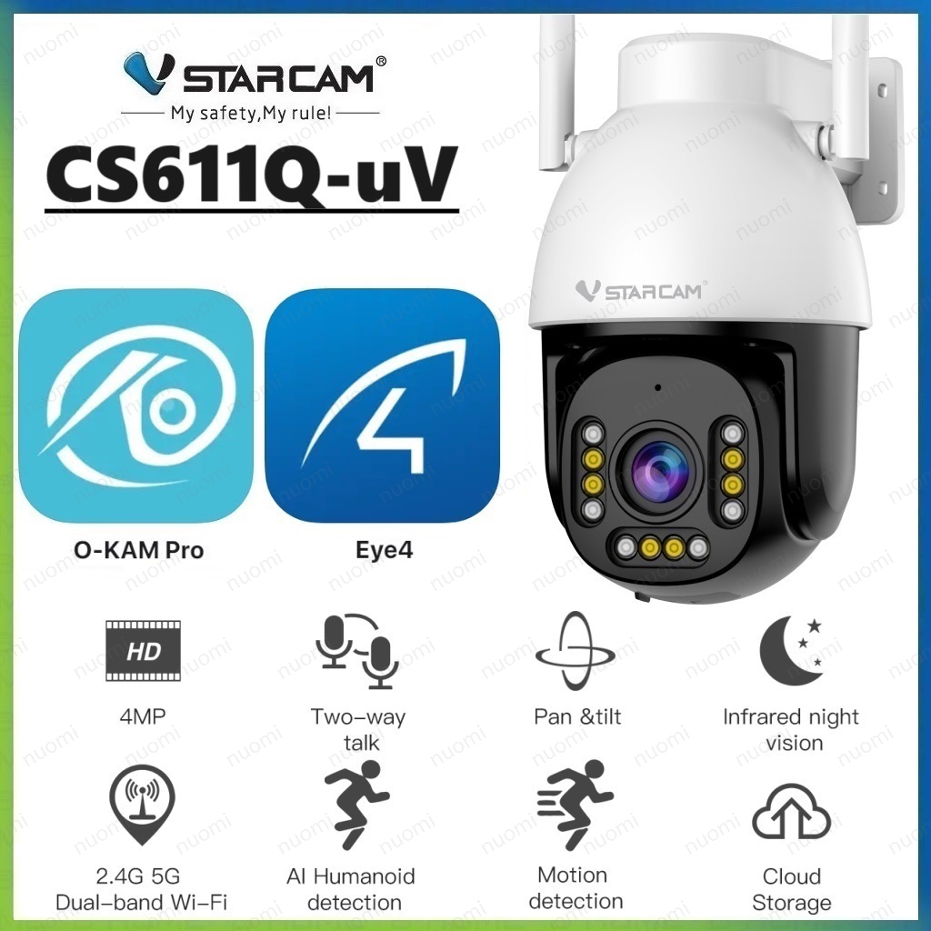 VSTARCAM CS611Q-uV 4MP Ultra HD Night Color 5GHz Dual-Band WiFi Camera กล้องวงจรปิดไร้สาย กล้อง ...
