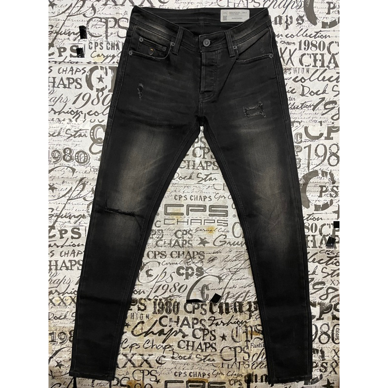 CPS CHAPS JEANS C21SMJA101 SIZE 27 กางเกงยีนส์ดำผู้ชาย เดฟชาย ผ้ายืด (แชปส์) สภาพเหมือนมือ 1 ...