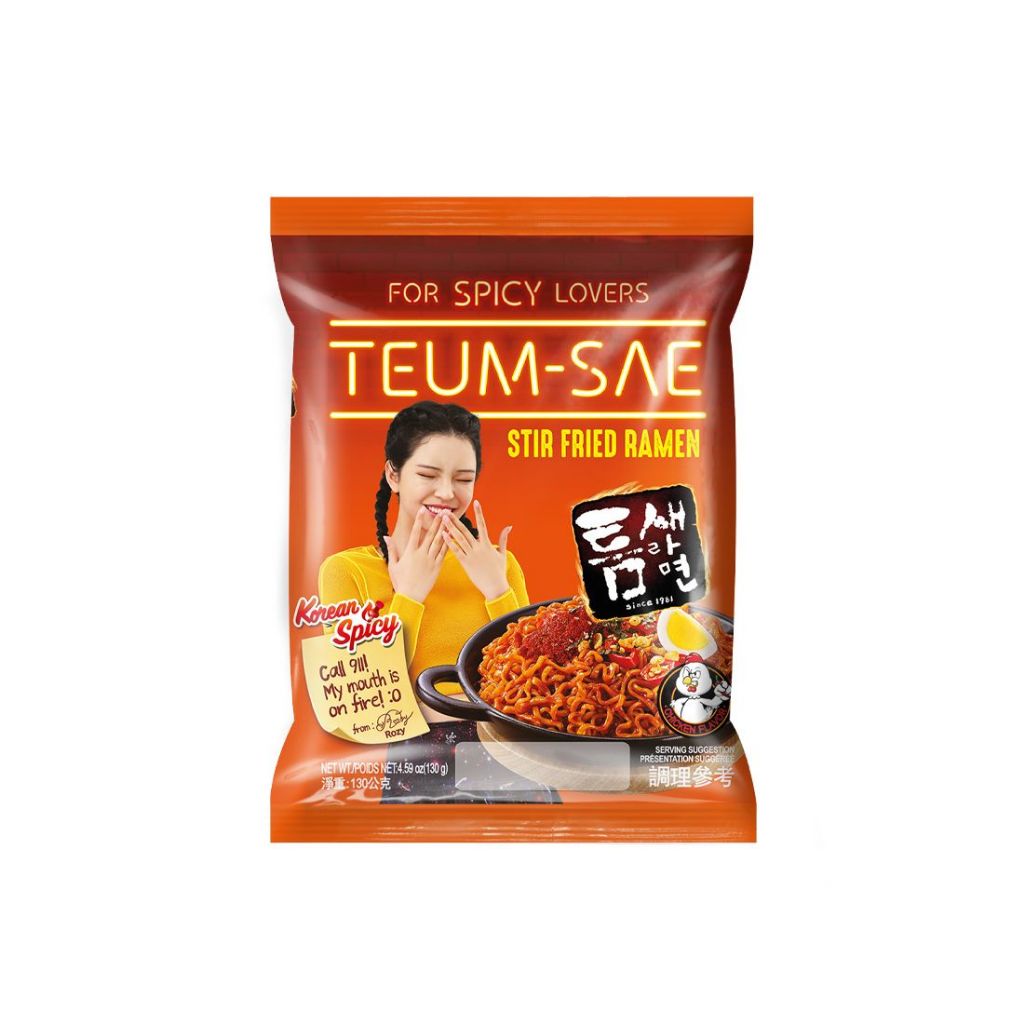 Paldo spicy stir fried teumsae ramen พาลโด สไปซี่ lสเตอร์ฟราย เท็มเซราม ...