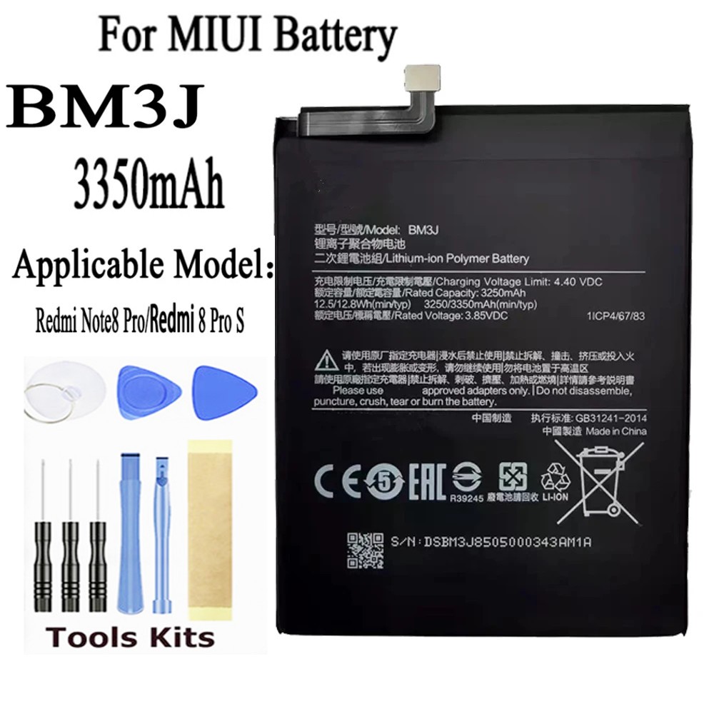 เหมาะสำหรับต้นฉบับ xiaomi BM3J Xiaomi 8 Lite MI8 Lite แบตเตอรี่ 3350mAh ...