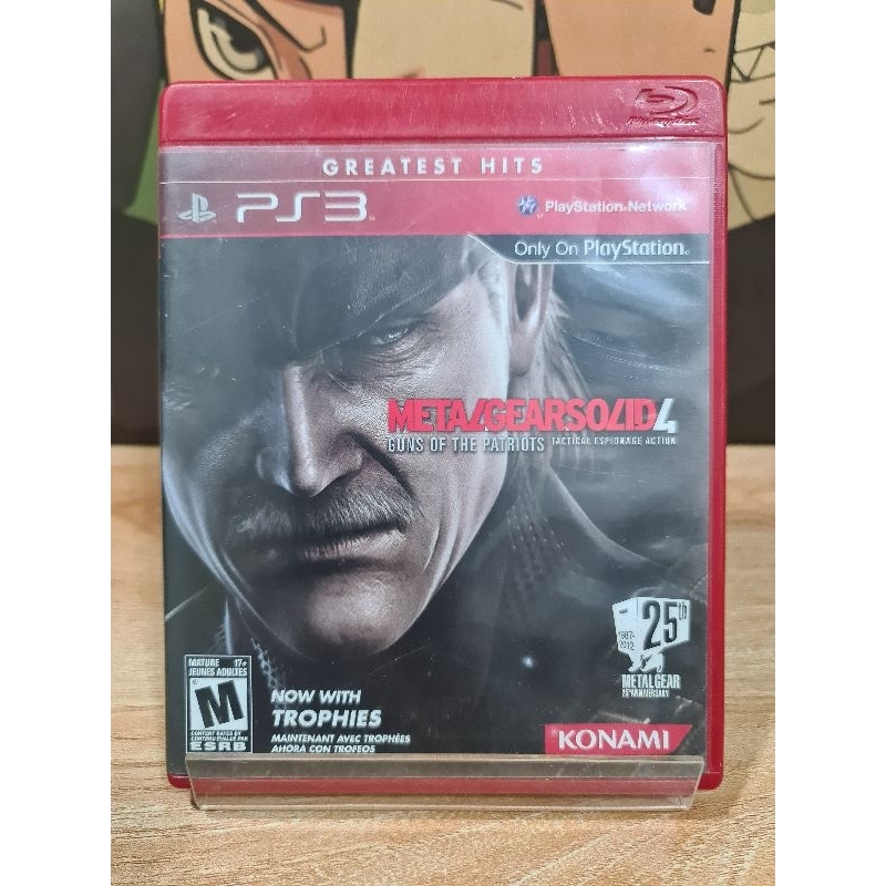 แผ่นเกมส์Ps3(PlayStation 3)เกม Metal Gear solid 4 Guns of patriots ...
