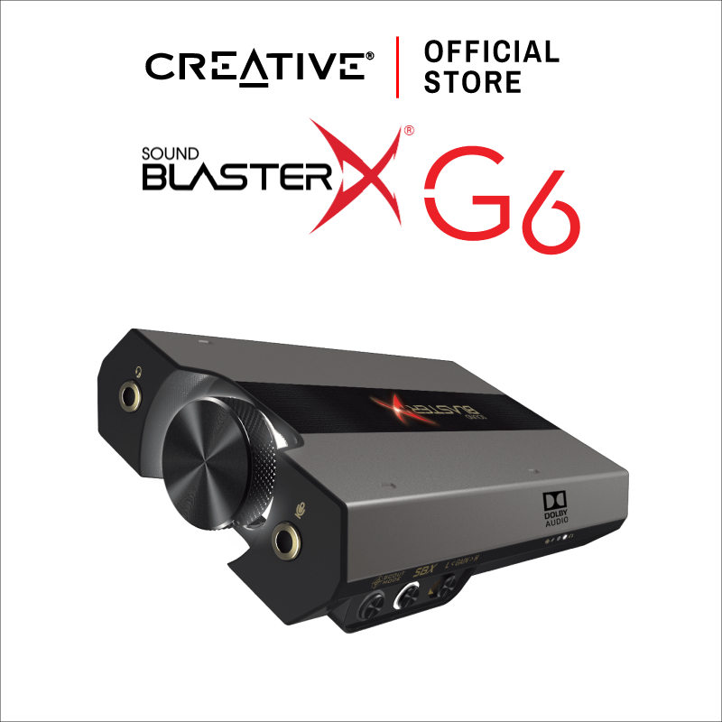 CREATIVE SOUND CARD Sound Blaster G6 External USB Sound Card ...