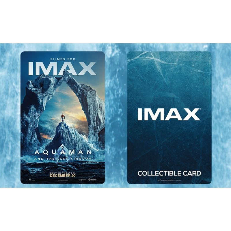 บัตรสะสม บัตรแข็ง IMAX Collectible Card Aquaman and the Lost Kingdom ...