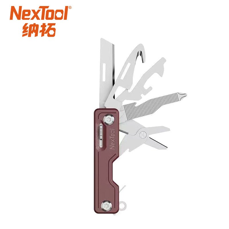 Nextool มีดพับพกพา Multi-Function Knife 10 in 1 มีดเดินป่าสแตนเลสสตีล มีดสนาม ขนาดกระทัดรัด ...