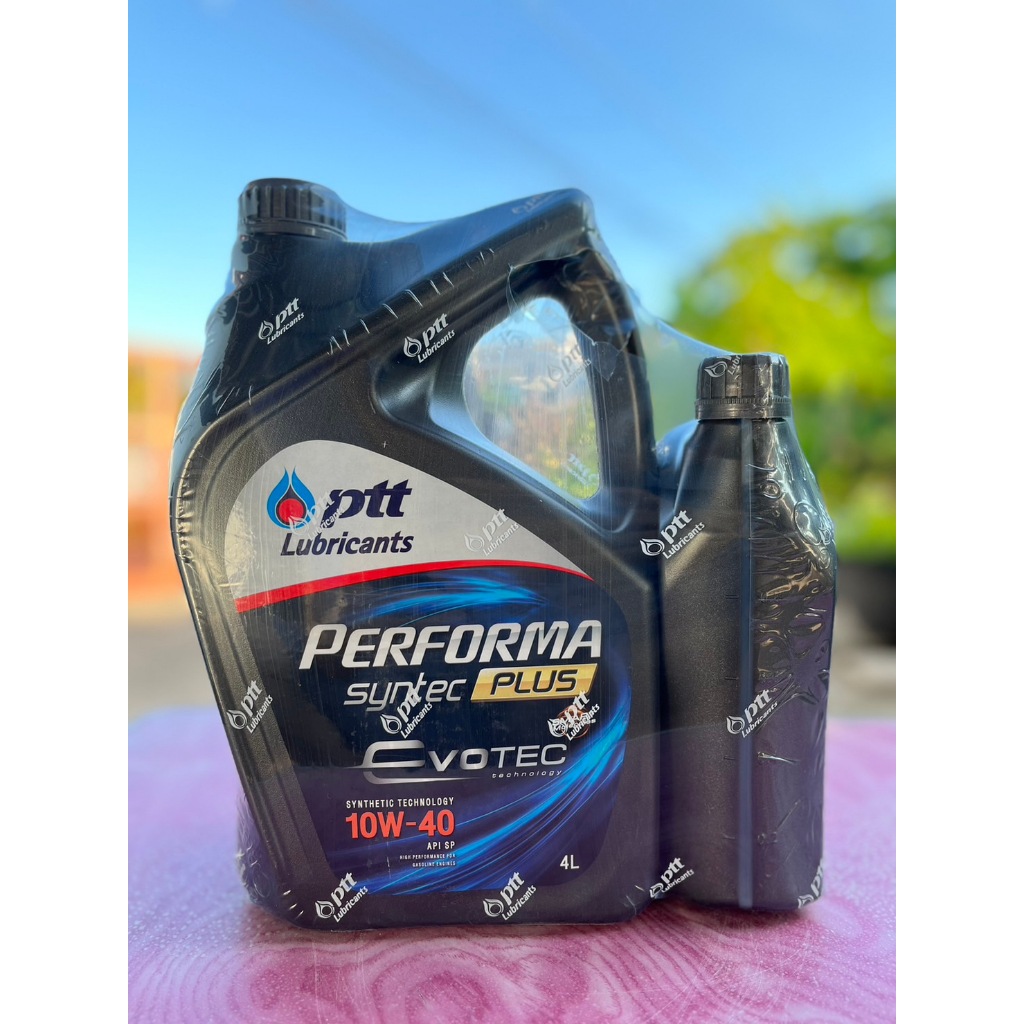A11- น้ำมันเครื่อง PTT PERFORMA SYNTEC PLUS EVOTEC 10W-40 4L แถม 1L | Shopee Thailand