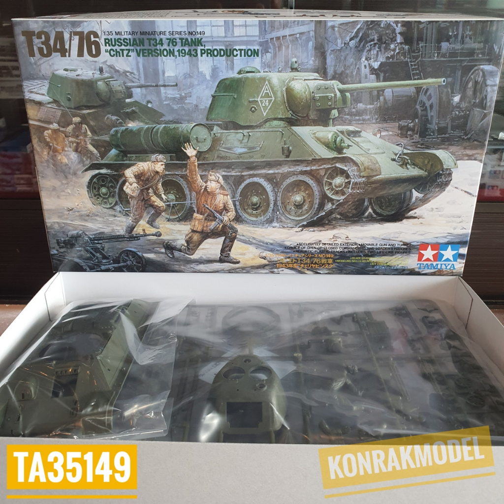 TAMIYA 35149 RUSSIAN T34/76 TANK"CHTZ"VERSION1943 [1/35] | Shopee Thailand