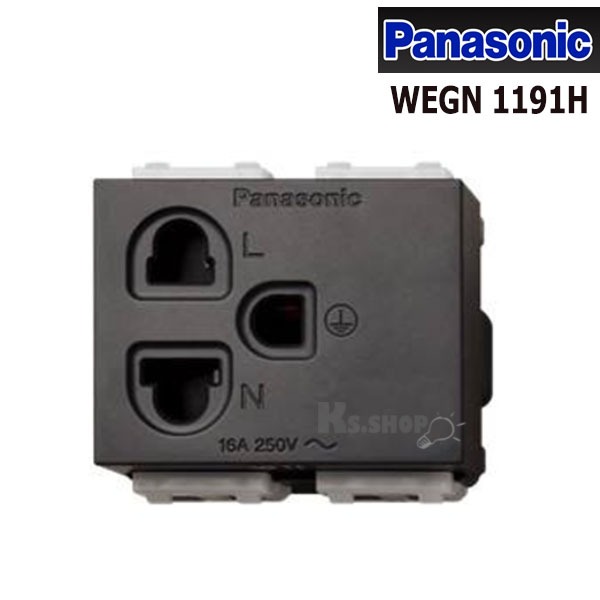 PANASONIC รุ่นปลั๊กกราวด์เดี่ยว อินิชีโอและวายซี่รี่ย์ WEG 1191K, WEGN ...