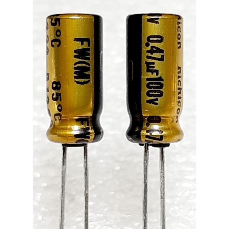 Nichicon FW 0.47uf 100v capacitor ตัวเก็บประจุ คาปาซิเตอร์ | Shopee ...
