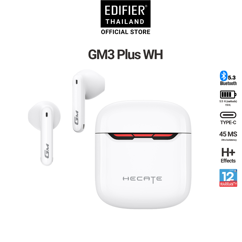 หูฟัง Edifier HECATE GM3 Plus Bluetooth 5.3 รับประกันศูนย์ไทย 1ปี | Shopee Thailand