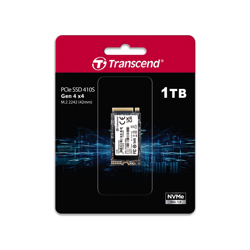 Transcend PCIe M.2 2242 Gen 4x4 :1TB:MTE410S(R max5,000 MB/s / W max3,500 MB/s)รับประกัน 5 ปี-มี ...