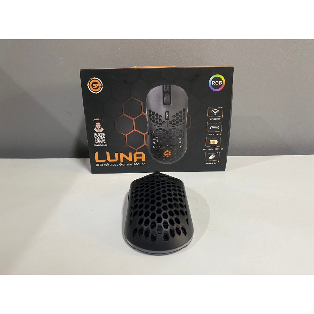 LUNA RGB Wireless Gaming Mouse (เมาส์มือสอง) | Shopee Thailand