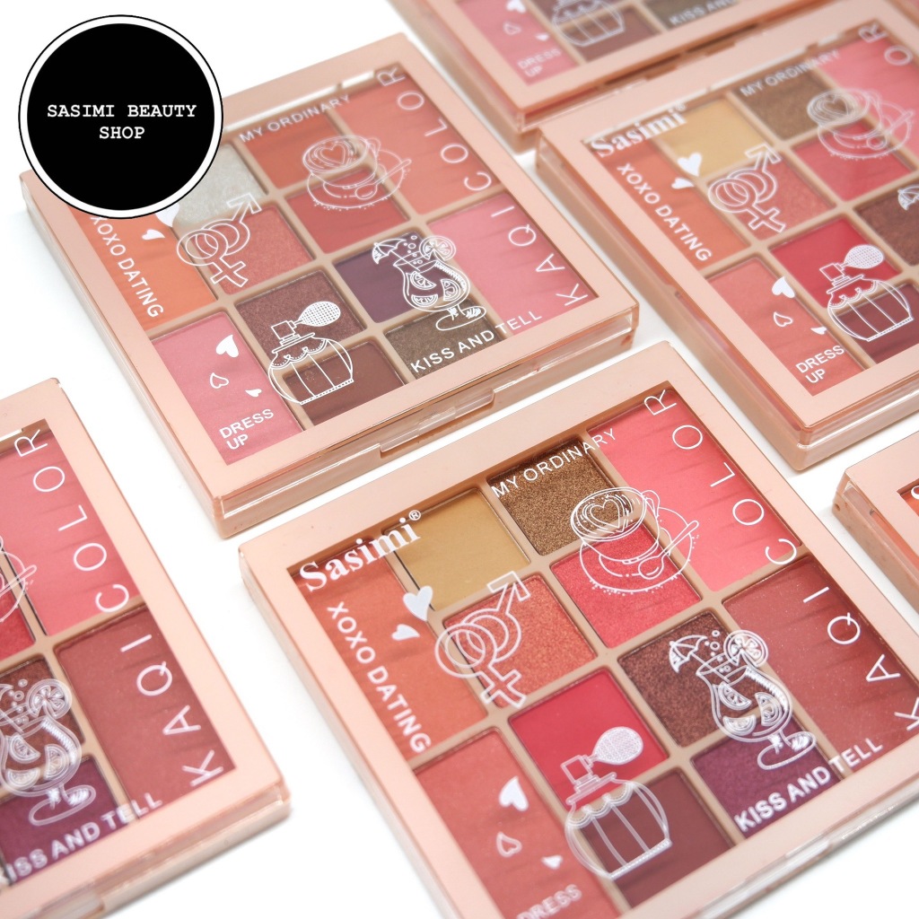 SASIMI BEAUTY COLORS EYE & BLUSHER PALETTE พาเลทอายแชโดว์และบลัชออน 12 ...