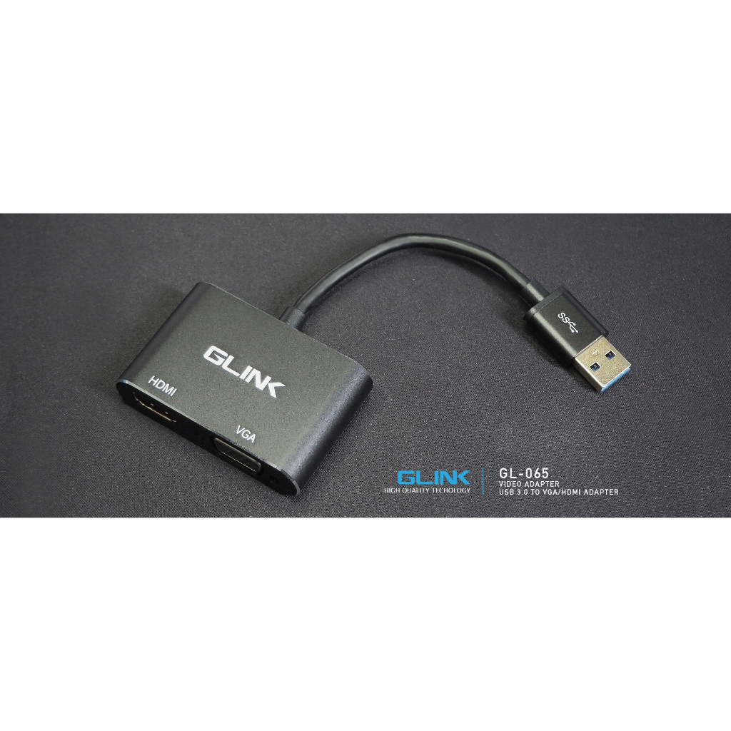 G-Link GL-065 USB 3.0 To VGA/HDMI ADAPTER ตัวแปลงสัญญาณ สายแปลงสัญญาณ ...
