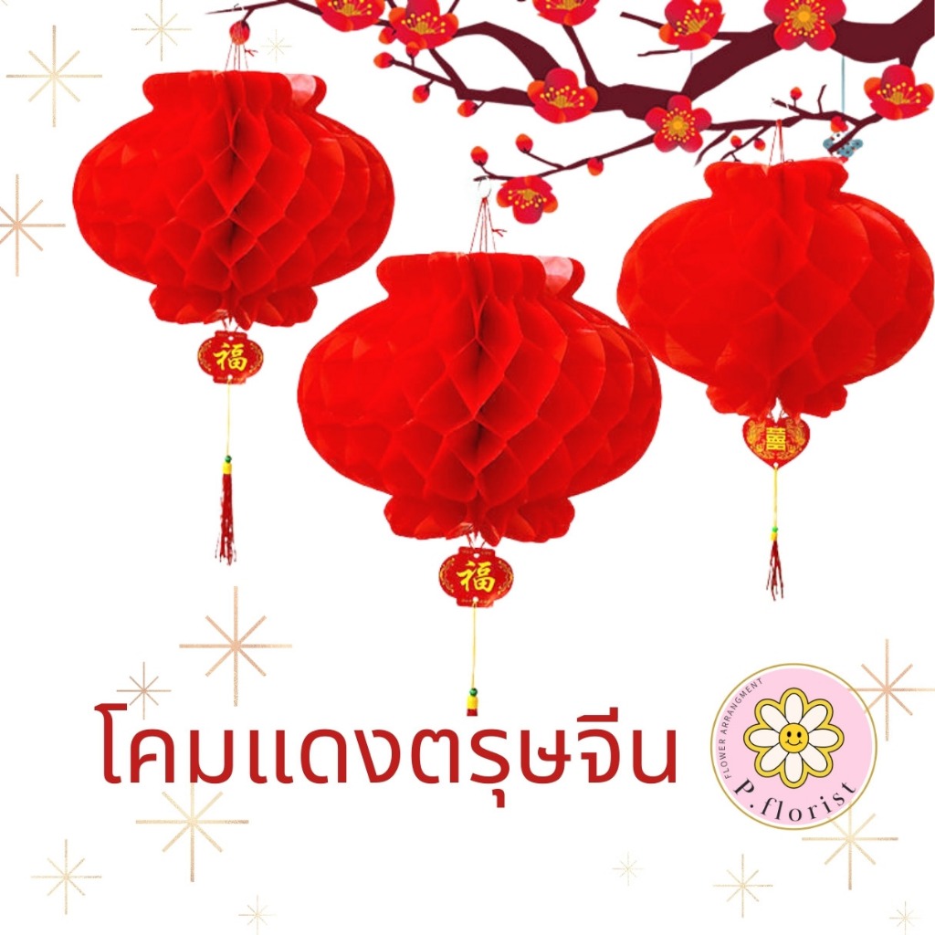 โคมแดงตรุษจีน ถูกที่สุด เริ่มต้น 39 บาทเท่านั้น โคมแดงพลาสติก โคมตกแต่ง ...